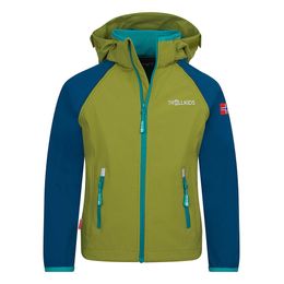 Trollkids Zipp-Off-Softshelljacke "Rondane" in Gr&uuml;n - 48% | Gr&ouml;&szlig;e 116 | Kinder-outdoor-jacken