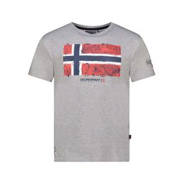 Geographical Norway Shirt "Palm" in Grau - 51% | Gr&ouml;&szlig;e 152 | Kinder-oberteile
