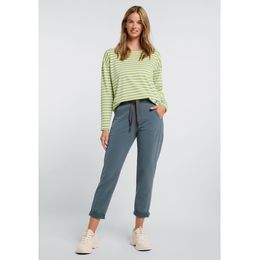 ELBSAND Longsleeve "Tooske" in Gr&uuml;n - 51% | Gr&ouml;&szlig;e S | Damen-tops