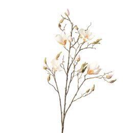 Magnolie, Wei&szlig;, Kunststoff, 110 cm, Dekoration, Kunstblumen