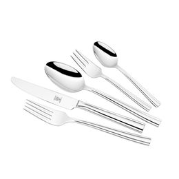 Justinus Besteckset Art, Edelstahl, Metall, 30-teilig, 25x5x43 cm, rostfrei, Vollheftmesser, Essen & Trinken, Besteck, Besteck-Sets
