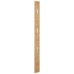Garderobenpaneel, Eiche, Holz, Wildeiche, furniert, 14x170x3 cm, Goldenes M, Made in Germany, DGM-Klimapakt, Aufh&auml;ngem&ouml;glichkeit, Garderobe, Garderobenpaneele, Garderobenpaneele