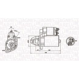 MAGNETI MARELLI Starter 063721283010 f&uuml;r Mercedes