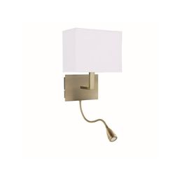 Licht-Erlebnisse Wandlampe (B)20 x (H)25.5 cm in Bronze Wei&szlig;Bronze Wei&szlig; | Gr.: onesize