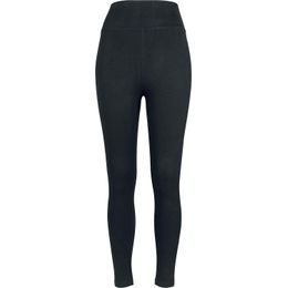 Urban Classics Ladies High Waist Jersey Leggings Leggings schwarz in S TB2633 black