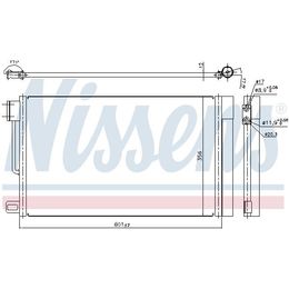 NISSENS Kondensator, Klimaanlage 94973 f&uuml;r ALFA ROMEO PEUGEOT FIAT CITRO&Euml;N VAUXHALL OPEL 6455GA 13310103 1850290