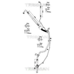 TRISCAN Hochdruck-/Niederdruckleitung, Klimaanlage 9010 28088 mit Dichtungen f&uuml;r PEUGEOT CITRO&Euml;N OPEL DS 3640906 9812141680 9818091880