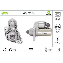 Valeo Starter REMANUFACTURED PREMIUM 460497 12V f&uuml;r SKODA VW (SVW) SEAT (FAW) AUDI 02Z911023G 02Z911023E 2Z911023GX