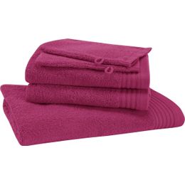 w&auml;schepur w&auml;schepur 5-tlg. Frottier-Sparset, Rosa, Gr. 0 - 5-teiliges Sparset, Handt&uuml;cher, 100% Baumwolle