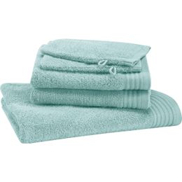 w&auml;schepur w&auml;schepur 5-tlg. Frottier-Sparset, Blau, Gr. 0 - 5-teiliges Sparset, Handt&uuml;cher, 100% Baumwolle