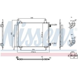 NISSENS Kondensator, Klimaanlage 940946 f&uuml;r PEUGEOT VAUXHALL OPEL 9825359280