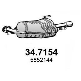 Asso Endschalld&auml;mpfer 34.7154 f&uuml;r VAUXHALL OPEL 9199765 5852494 9201508
