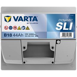 Varta Starterbatterie DYNAMIC SLI 12 V, 44 Ah, 440 A 544402044K262 12V 44Ah 440A f&uuml;r VW SUZUKI PEUGEOT FIAT / LANCIA TOYOTA AUDI OPEL NISSAN RENAULT C