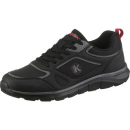 Kangaroos Herren Sneaker aus Lederimitat und Mesh schwarz Gr&ouml;&szlig;e 46