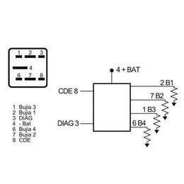 Mahle Steuerger&auml;t, Gl&uuml;hzeit MHG 1 mit Halter f&uuml;r RENAULT PEUGEOT GENERAL MOTORS CITRO&Euml;N VAUXHALL MERCEDES-BENZ NISSAN OPEL 11067JD50A 9640469680 11067