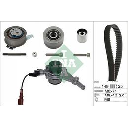 INA Wasserpumpe + Zahnriemensatz 530 0835 30 f&uuml;r SKODA VW SEAT CUPRA AUDI 05L109119B 038109244P 036109244K
