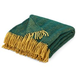 Tweedmill Textiles Schurwolldecke Fischgrat