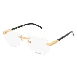 Carrera 1142 Brille Herren | Fassung: Randlos, Eckig, Gold Schwarz