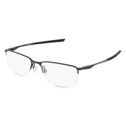 Oakley OX3218 Brille Herren | Fassung: Halbrand, Quadratisch, Schwarz Gl&auml;nzend