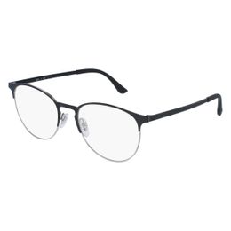 Ray-Ban RX6375 Brille Unisex | Fassung: Vollrand, Panto, Schwarz Silber