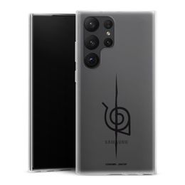 DeinDesign Galaxy S23 Ultra Handy Silikon H&uuml;lle Case transparent Handyh&uuml;lle Konoha Sasuke Naruto Shippuden Silikon Case
