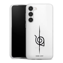 DeinDesign Galaxy S23+ Handy Silikon H&uuml;lle Case transparent Handyh&uuml;lle Konoha Sasuke Naruto Shippuden Silikon Case