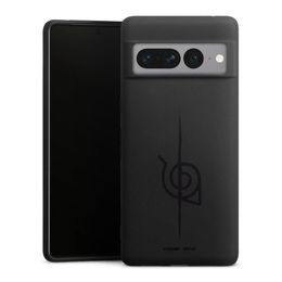 DeinDesign Google Pixel 7 Pro Handy Premium Silikon H&uuml;lle Handyh&uuml;lle schwarz Case Konoha Sasuke Naruto Shippuden Silikon Premium Case