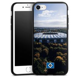 DeinDesign iPhone SE (2020) Handy Slim Case extra d&uuml;nn Silikon Handyh&uuml;lle schwarz H&uuml;lle Hamburger Sv Hsv Stadium Silikon Slim Case