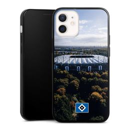 DeinDesign iPhone 12 mini Handy Slim Case extra d&uuml;nn Silikon Handyh&uuml;lle schwarz H&uuml;lle Hsv Hamburger Sv Stadium Silikon Slim Case