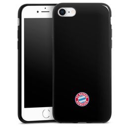 DeinDesign iPhone SE (2020) Handy Slim Case extra d&uuml;nn Silikon Handyh&uuml;lle schwarz H&uuml;lle Fc Bayern M&uuml;nchen Fcb Logo Silikon Slim Case