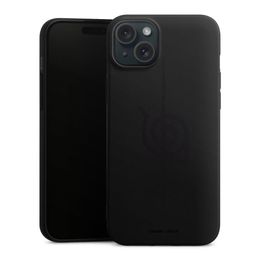 DeinDesign iPhone 15 Plus Handy Premium Silikon H&uuml;lle Handyh&uuml;lle schwarz Case Konoha Sasuke Naruto Shippuden Silikon Premium Case