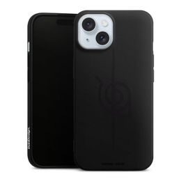 DeinDesign iPhone 15 Handy Premium Silikon H&uuml;lle Handyh&uuml;lle schwarz Case Konoha Sasuke Naruto Shippuden Silikon Premium Case