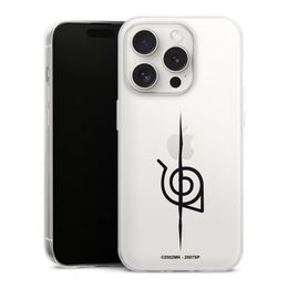 DeinDesign iPhone 15 Pro Handy Slim Case Silikon Handyh&uuml;lle transparent H&uuml;lle extra d&uuml;nn Konoha Sasuke Naruto Shippuden Silikon Slim Case