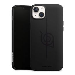 DeinDesign iPhone 14 Handy Premium Silikon H&uuml;lle Handyh&uuml;lle schwarz Case Konoha Sasuke Naruto Shippuden Silikon Premium Case