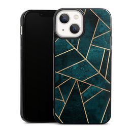 DeinDesign iPhone 13 Mini Handy Slim Case extra d&uuml;nn Silikon Handyh&uuml;lle schwarz H&uuml;lle Stone Elisabeth Fredriksson Gold & Copper Silikon Slim Case