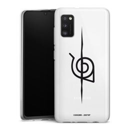 DeinDesign Galaxy A41 Handy Silikon H&uuml;lle Case transparent Handyh&uuml;lle Konoha Sasuke Naruto Shippuden Silikon Case