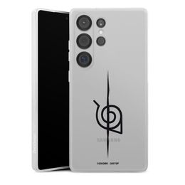 DeinDesign Galaxy S25 Ultra Handy Silikon H&uuml;lle Case transparent Handyh&uuml;lle Konoha Sasuke Naruto Shippuden Silikon Case