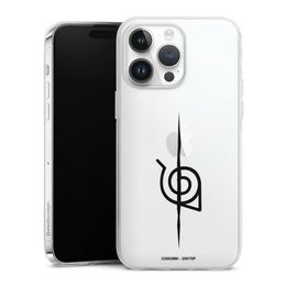 DeinDesign iPhone 14 Pro Max Handy Silikon H&uuml;lle Case transparent Handyh&uuml;lle Konoha Sasuke Naruto Shippuden Silikon Case