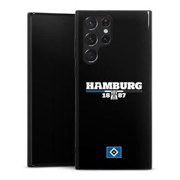 DeinDesign Galaxy S22 Ultra Handy Silikon H&uuml;lle Case schwarz Handyh&uuml;lle Hamburg Official Licensed Product Hsv