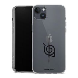 DeinDesign iPhone 14 Plus Handy Silikon H&uuml;lle Case transparent Handyh&uuml;lle Konoha Sasuke Naruto Shippuden Silikon Case