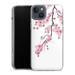 DeinDesign iPhone 14 Plus Handy Silikon H&uuml;lle Case transparent Handyh&uuml;lle Aisa Japan Cherry Blossom Silikon Case