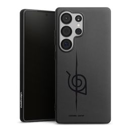 DeinDesign Galaxy S25 Ultra Handy Premium Silikon H&uuml;lle Handyh&uuml;lle schwarz Case Konoha Sasuke Naruto Shippuden Silikon Premium Case