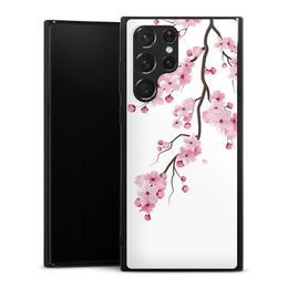 DeinDesign Galaxy S22 Ultra Handy Silikon H&uuml;lle Case schwarz Handyh&uuml;lle Aisa Japan Cherry Blossom