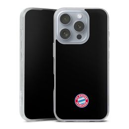 DeinDesign iPhone 16 Pro Handy Silikon H&uuml;lle Case transparent Handyh&uuml;lle Fcb Fc Bayern M&uuml;nchen Logo Silikon Case