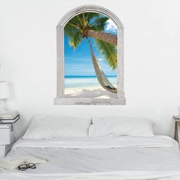 3D Wandtattoo Steinbogen Relaxing Day Wandsticker Aussicht 3D-Optik Wandaufkleber Bogen Ausblick in S-XXL 3D-Effekt