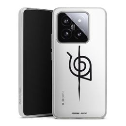 DeinDesign Xiaomi 14T Pro Handy Silikon H&uuml;lle Case transparent Handyh&uuml;lle Konoha Sasuke Naruto Shippuden Silikon Case