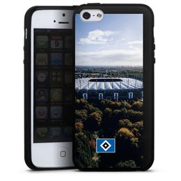 DeinDesign iPhone SE (2016-2019) Handy Silikon H&uuml;lle Case schwarz Handyh&uuml;lle Hamburger Sv Hsv Stadium