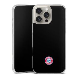 DeinDesign iPhone 16 Pro Max Handy Silikon H&uuml;lle Case transparent Handyh&uuml;lle Fcb Fc Bayern M&uuml;nchen Logo Silikon Case