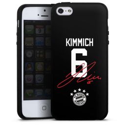 DeinDesign iPhone SE (2016-2019) Handy Silikon H&uuml;lle Case schwarz Handyh&uuml;lle Kimmich Fc Bayern M&uuml;nchen Fcb