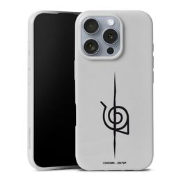 DeinDesign iPhone 16 Pro Handy Silikon H&uuml;lle Case wei&szlig; Handyh&uuml;lle Konoha Sasuke Naruto Shippuden Silikon Case